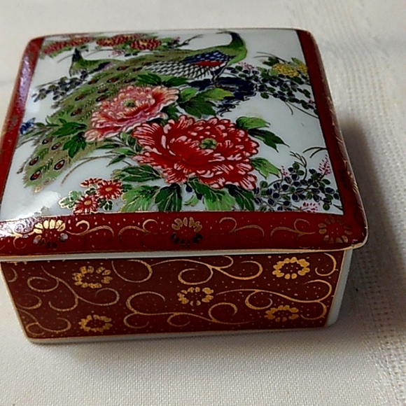 Asahi | Accents | Vintage Japanese Porcelain Trinketjewelry Box | Poshmark